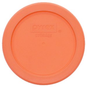 Pyrex 7202-PC Salmon Pink Round Plastic Food Storage Replacement Lid, Made in USA