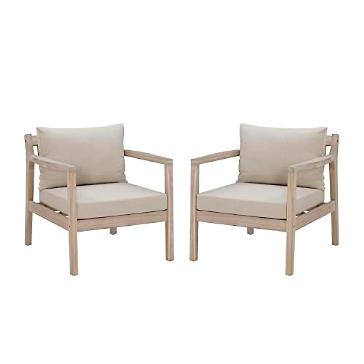 Linon Teagon BGE NAT Side Chair 2Pc