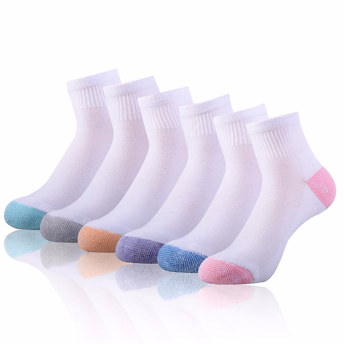JOYNÉE Ankle Socks Women Low Cut Athletic Running with Cushion for Sports and Casual Use 6-Pairs Pack