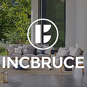 Incbruce Patio Loveseat with Coffee Table - Outdoor Bench with Cushion,2 Piece Wrought Iron Outdoor Loveseat Metal Frame Porch Furniture Set Bench for Patio, Poolside, Garden (Red)