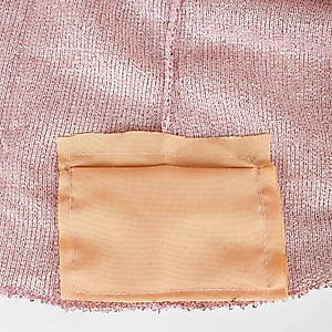 TABLECLOTHSFACTORY Rose Gold Wholesale Stretchy Spandex Tablecover Glitz Tablecloth for Cocktail Table Wedding Restaurant Tablecloth