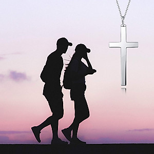 BEILIN 925 Sterling Silver Cremation Jewelry Cross Urn Pendant Memorial Cross Urn Necklace for Ashes