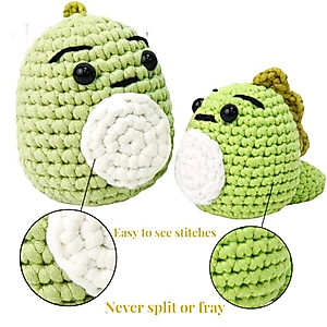 Moon Waves Yarn for Crocheting and Knitting Cotton-Nylon Blend Yarn Great for Beginners Easy to See Stitches (Mauve)