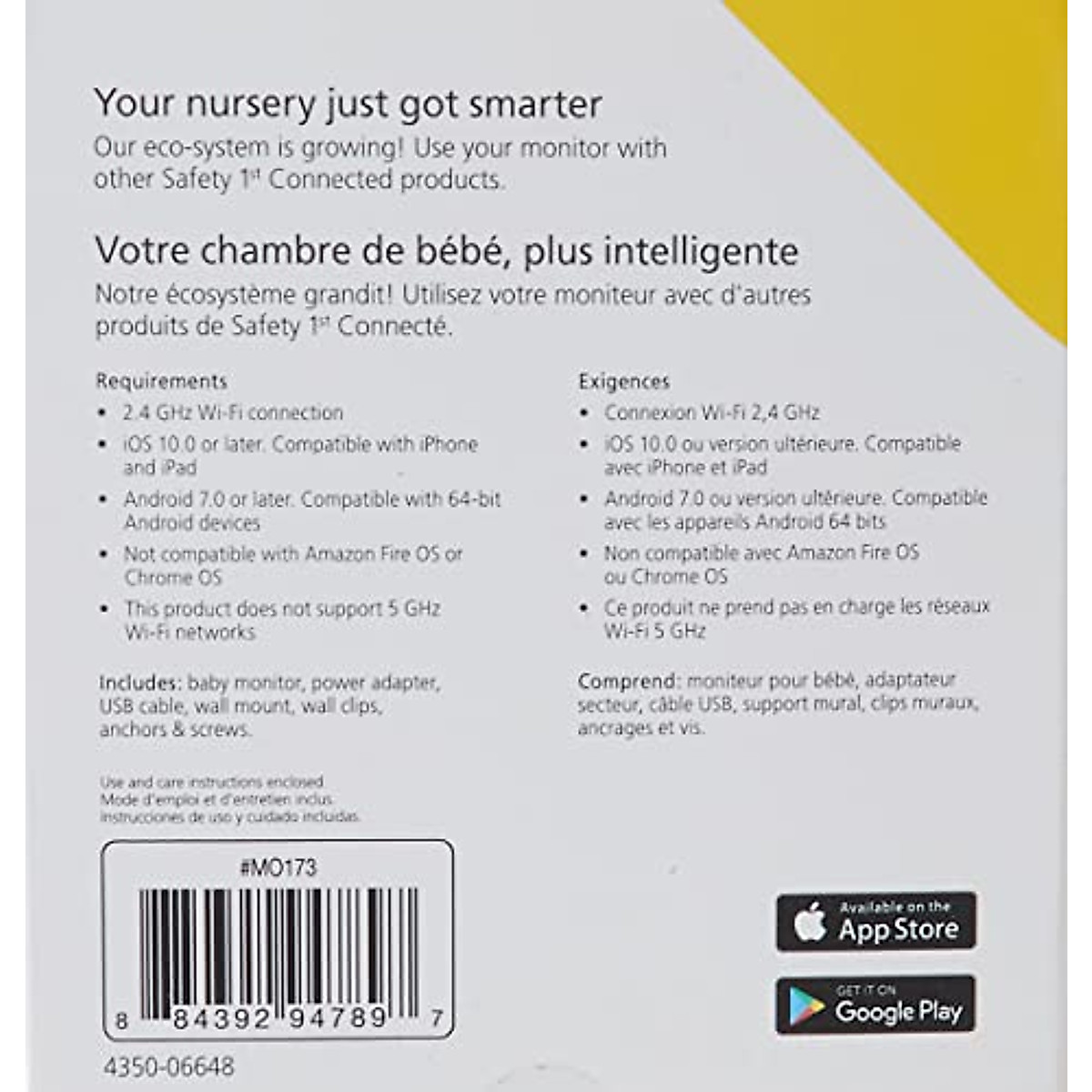 Safety 1st Connected 1080P WiFi Baby Monitor — Motion & Sound Notifications, Encrypted Hd Streaming from Anywhere, Advanced Night Vision, iOS and Android Compatible