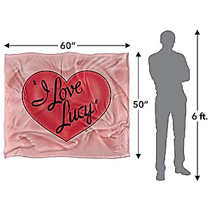 I Love Lucy 3D Logo Officially Licensed Silky Touch Super Soft Throw Blanket 50" x 60"