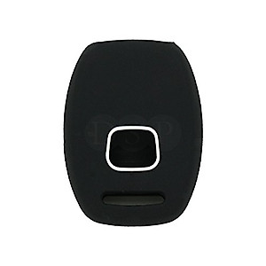 SEGADEN Silicone Cover Protector Case Holder Skin Jacket Compatible with HONDA 2+1 Button Remote Key Fob CV2204 Black