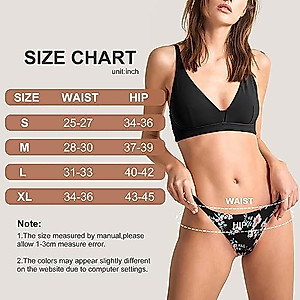 LEVAO Seamless Thongs for Women No Show Panties Stretch Printed Underwear Sexy G-String Thongs Multipacks