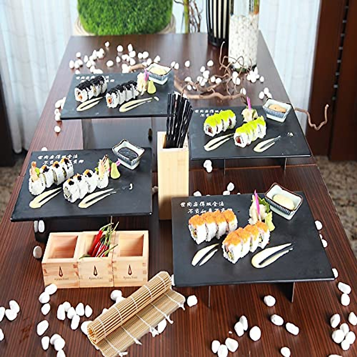 Wtpncil Sushi Making Kit, Bamboo Sushi Rolling Mat, Sushi Roller, Sushi Maker - 2PCS