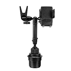 Tackform Cup Holder Plow Controller & Phone Mount Combo | 6" Metal Arm | Compatible with Western Plow, Fisher, SnowEx, Blizzard