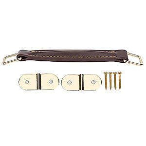 Vintage Style Guitar Amplifier Handle PU Leather Speaker Handle for Guitar Speaker(Brown)
