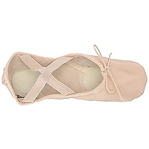 Capezio Girls Leather Juliet Ballet Shoe-Child, Light Pink, 12.5 Little Kid