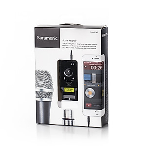 Saramonic Smartrig II XLR Microphone & 6.3mm Guitar Adapter with Phantom Power Preamp Amplifier for iPhone 8 8 Plus 7 7 Plus 6 iPad iPod, Android Smartphone