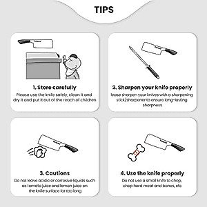 Velaze Knife Set with Block, 8 Pieces Stainless Steel Kitchen Knife Set with Spinning Block, Professional Chef Knife Bread Knife Paring Knife Scissor Set Built-in Sharpener, Dark Gray