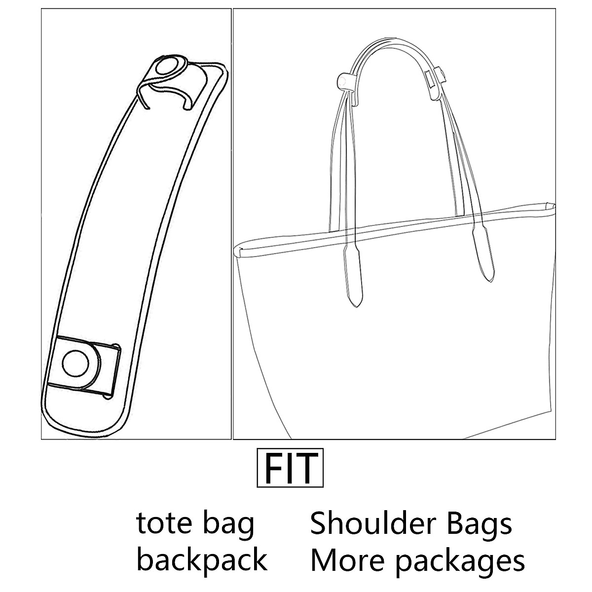 Anti-Skid and Reduced Leather Shoulder Strap pad for Shopping Bags,Tote Bags,Work Handbags and Other Women Accessories…