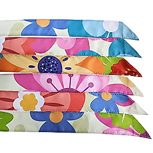 Madrona Brands Bright Flowers Windsock | Durable Outdoor Hanging Decoration | Yard, Garden, Patio, Home and More | 60-Inch