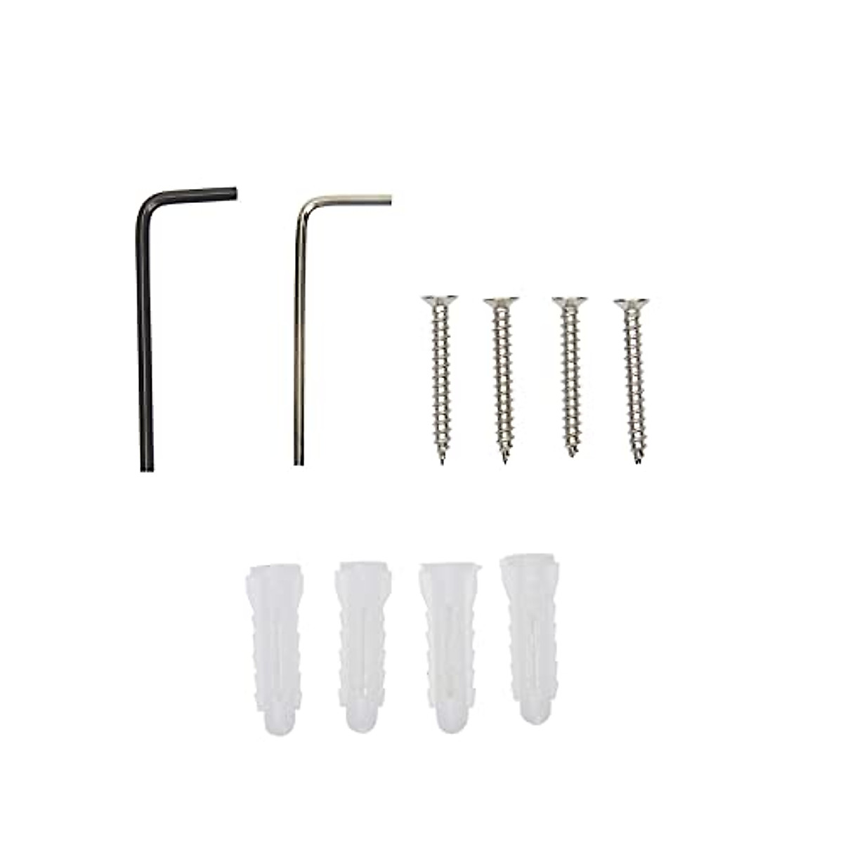 Matte Black Bathroom Towel Rack Shelf, Hanging Wall Mounted Decor (24 in)