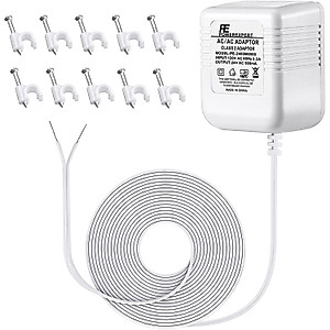 Thermostats 24 Volt Transformer C Wire Power Adapter for Nest, Ecobee, Honeywell WiFi Thermostats, Power Supply for Nest Hello, Ring Smart Doorbells Chime