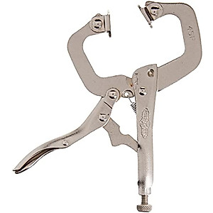 IRWIN VISE-GRIP C Clamp, Locking with Swivel Pads, 4-inch (165)