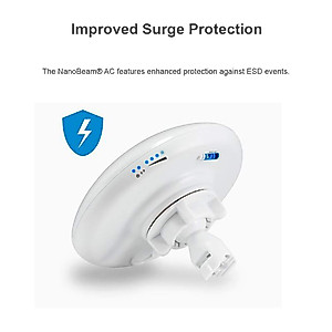 NanoBeam AC NBE-5AC-Gen2-US 4 Units 5GHz High-Performance airMAX ac Bridge CPE with Dedicated Management Radio