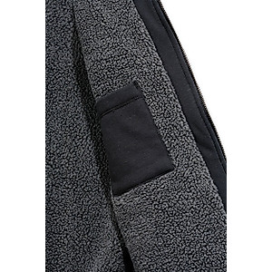 Carhartt mens Rd Rockland Sherpa Lined (Big & Tall) Hooded Sweatshirt, Black, Large Tall US