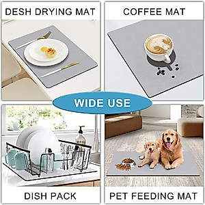 Coffee Bar Mat,Dish Drying Mat for Kitchen, 24x18" Coffee Tray Mat Under Coffee Machine,Rubber Coffee Maker Mat,Under Appliance Mats,Silicone Hot Mats for Coffee Machine,Coffee Dish Drying Mat