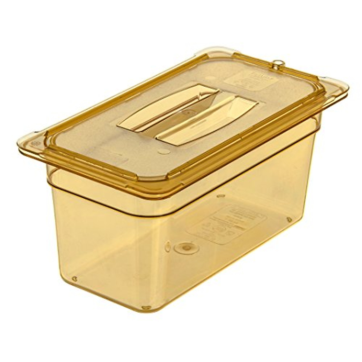 Carlisle FoodService Products 3086213 StorPlus High-Heat Third-Size Food Pan, 5.7 qt. Capacity, 12-3/4 x 7 x 6", Amber (Case of 6)