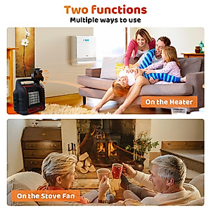 Uniflasy Wood Stove Fan Heat Powered,123456