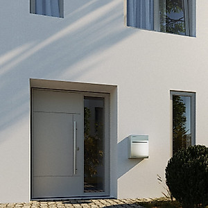 Base by Bravios - Modern Wall-Mounted Mailbox in Stainless Steel