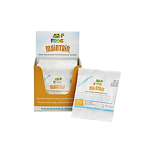 FROG Maintain Non-Chlorine Shock Treatment for Hot Tubs Pack of 6, Quick and Easy Single Dose Shock Treatment Packets, Chlorine and Cyanuric Acid Free, for use in spas up to 600 gallons