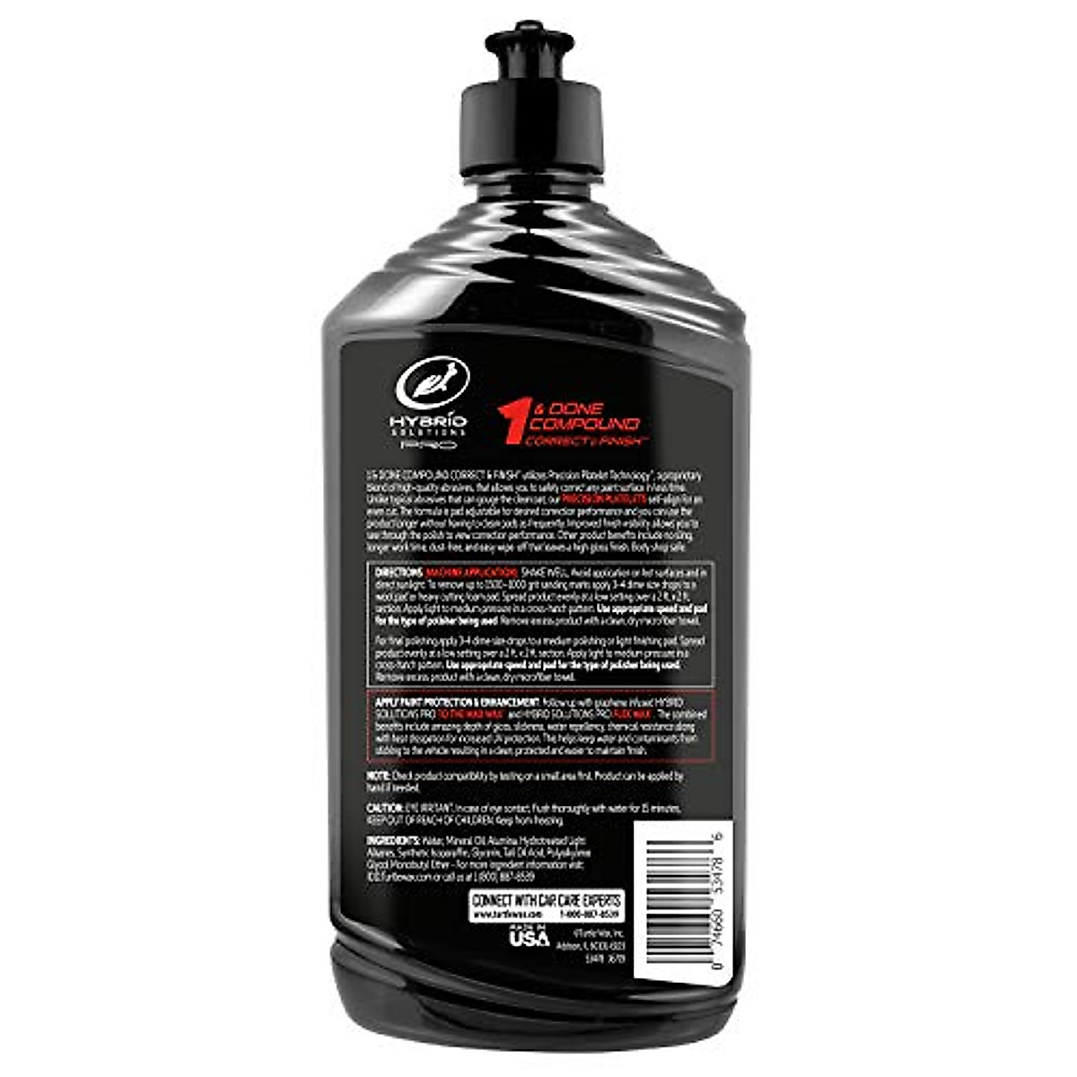 Turtle Wax 53478 Hybrid Solutions Pro 1 and Done Compound Correct and Finish, 16 oz.
