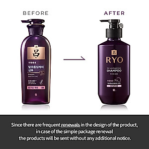 RYO Hair Loss Shampoo for Normal & Dry Scalp Care - 400ml (13.5oz) Gentle Formula, Anti-Dandruff, Scalp Cleansing, Moisturizing, and Volumizing