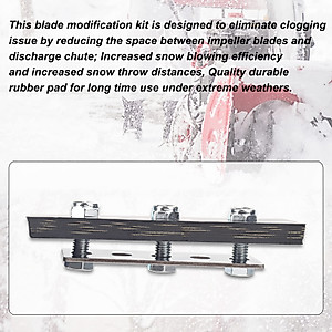 KINTLE 3/8" Universal Snow Blower Impeller Modification Kit Compatible with Modifies 2-Stage Machine Snow Blower (3 Pack)