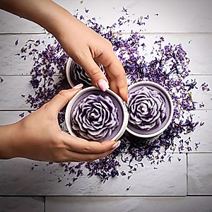 Flower Silicone Mold for Resin Candle Mold , 3D Candle Soap Mould Cake Fondant Chocolate Mold Epoxy Casting Resin Mould for Craft Handmade Gift (Peony)