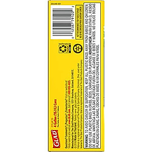 Glad Small Kitchen Drawstring Trash Bags, 4 Gallon, Febreze Sweet Citron & Lime, 34 Count