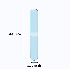 MANSHU 7 Pack Travel Toothbrush Case, Plastic Portable Toothbrush Holder for Traveling, Camping, Business, Home, School.