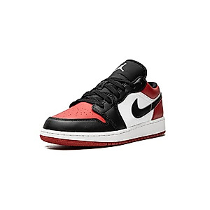 Nike Jordan Youth Air Jordan 1 Low GS 553560 612 Bred Toe - Size 4Y, Gym Red/White-black