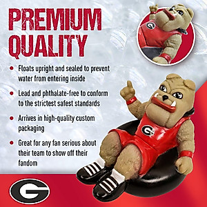 Rubber Tubbers Georgia Bulldogs (Hairy Dawg) Collegiate Bathtub Toys - Officially Licensed NCAA Team Mascots, Authentic Sports Memorabilia, Novelty Rubber Ducks (University of Georgia)
