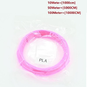 3D Printer consumables Upgraded Version PLA 1.75mm Ingredients Printing Pen consumables 5/10/20/50meter1kg (Color : A12016 Silver, Size : 10Meter)