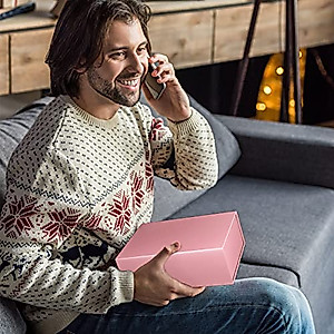 Pink Gift Box 10" x 6" x 3" with Magnetic Closure Lid Gift Box for Presents,Bridesmaid Gifts Box,Cute Box,Birthday Gift box,Luxury for Gift Packaging, Magnetic Gift Box for Wrapping Gifts (Pink)