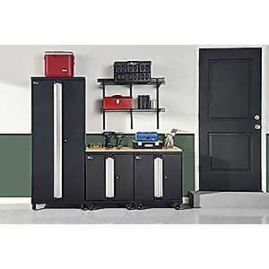 ClosetMaid ProGarage 12 Quart Utility Storage Tote Container, Black