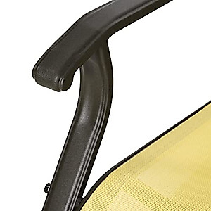 Outsunny 3-Piece Outdoor Gliders Set Bistro Set with Steel Frame, Tempered Glass Top Table for Patio, Garden, Backyard, Lawn, Yellow