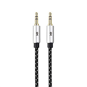 Cable Matters 2-Pack 3.5mm Audio Cable 6 ft (3.5mm Aux Cable/Aux Cord, Headphone Cable, Audio Cable 3.5mm Male to Male) - 6 Feet / 1.8 Meters