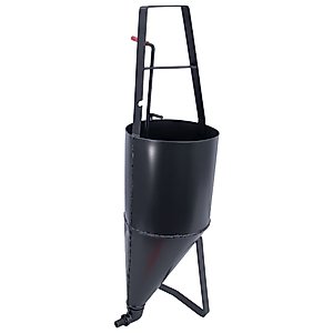 MARSHALLTOWN Pour Pot with Legs, 2.6 Gallon, 14 Gauge Steel, Apply Cold Crack Sealants to Asphalt, RED704988