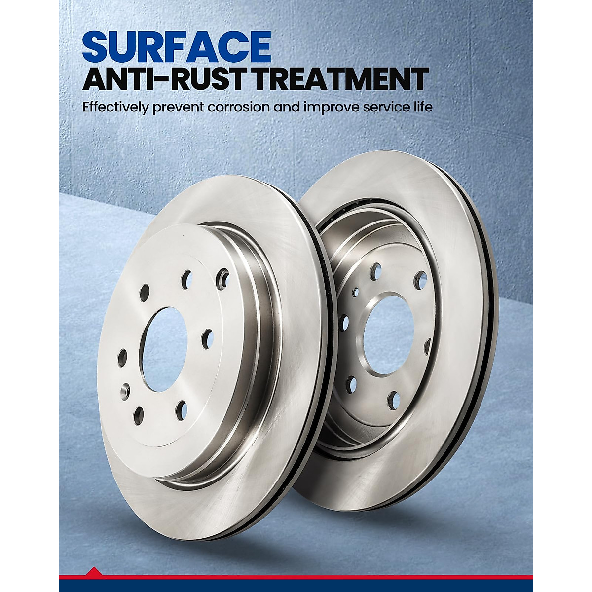 KAX 31348 Murano Brake Rotors Rear Drilled Slotted Brake Rotors for Murano 2009-2020 Pathfinder 2013-2020 QX60 2014-2020 Quest 2011-2017 Q50 2014 2015 (2pcs)