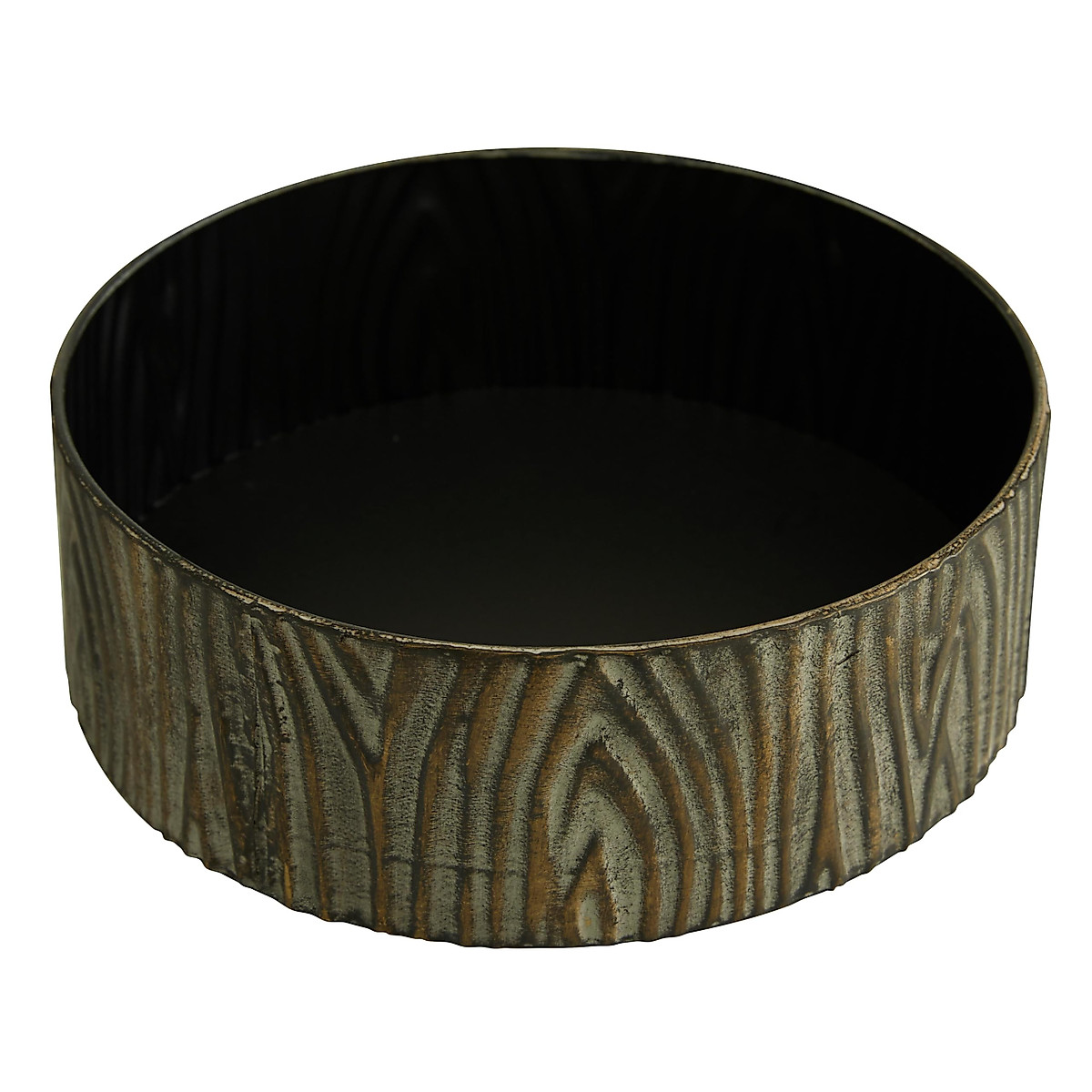 Deco 79 Metal Bird Living Room Decorative Jars Carved Decorative Container, Set of 2 Jar with Lid 7", 6"H, Bronze