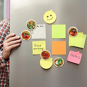 8 Pcs Cute Magnets Funny Fridge Magnets Anime Ramen Fridge Magnet 3D PVC Food Magnets Decorative for Kitchen Office Whiteboards Locker Photo Menu Board Home Map Decoration