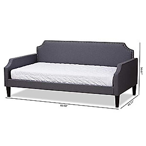 Baxton Studio Daybeds, Twin, Grey