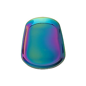 Exec-U-Gift Towel Tray Storage Tray Dish Plate Tea Tray Fruit Trays Cosmetics Jewelry Organizer Candle Tray, Rainbow