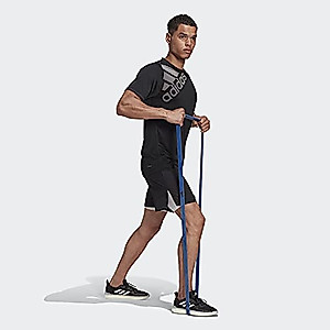 adidas mens Activated Tech Shorts Black/White Small