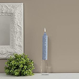 Root Candles Timberline Collenette 4-Count Unscented Dinner Candles, 7-Inch, Williamsburg Blue